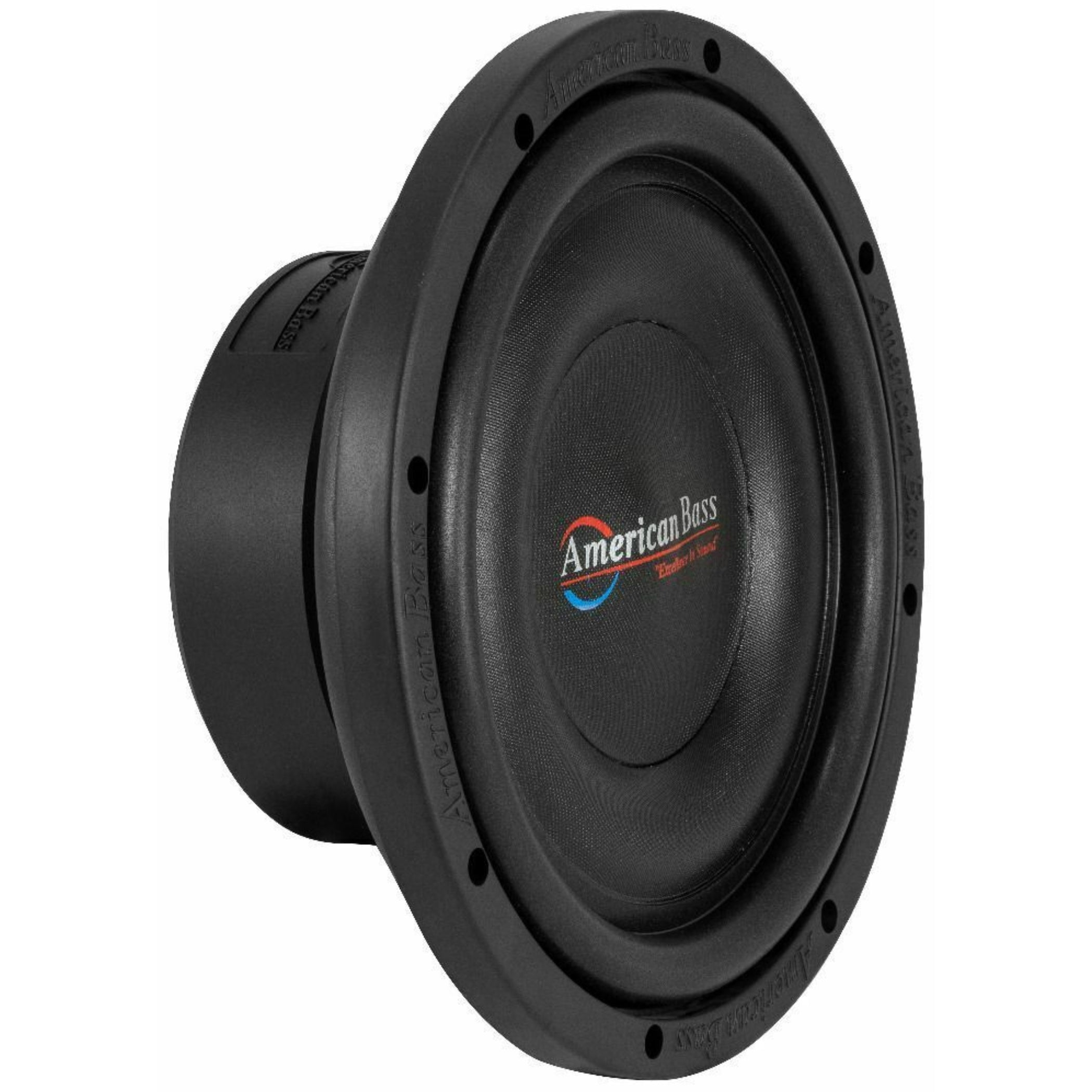American Bass Slimline 10" 300W RMS SVC 4-Ohm Shallow Mount Black Subw ...